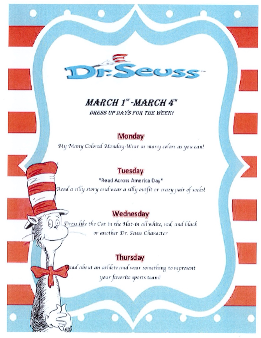 Wheeler Central Public Schools - Dr. Seuss Week 2021